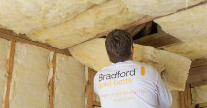 Bradford Insulation Batts Hi-Performance Gold Ceiling (R5, R6, R7) - 1160 x width x thickness ...