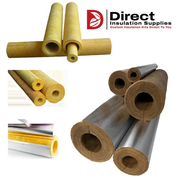 Rockwool Sectional Pipe Insulation - Foil Faced Rock SPI (up to 650 ...